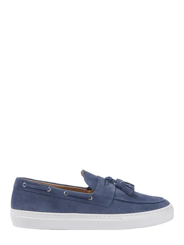 Frescobol Carioca Monta Suede Boat Shoes - Blue