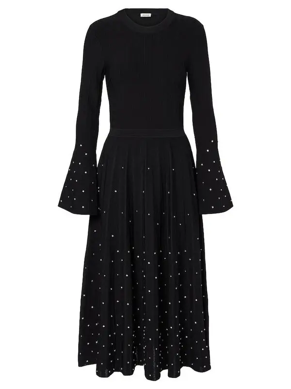 Simkhai Pruitt Embellished Midi Dress - Black