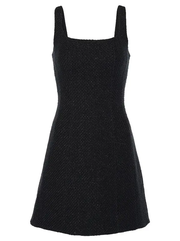 Veronica Beard Delphine Cotton-blend Mini Dress - Black