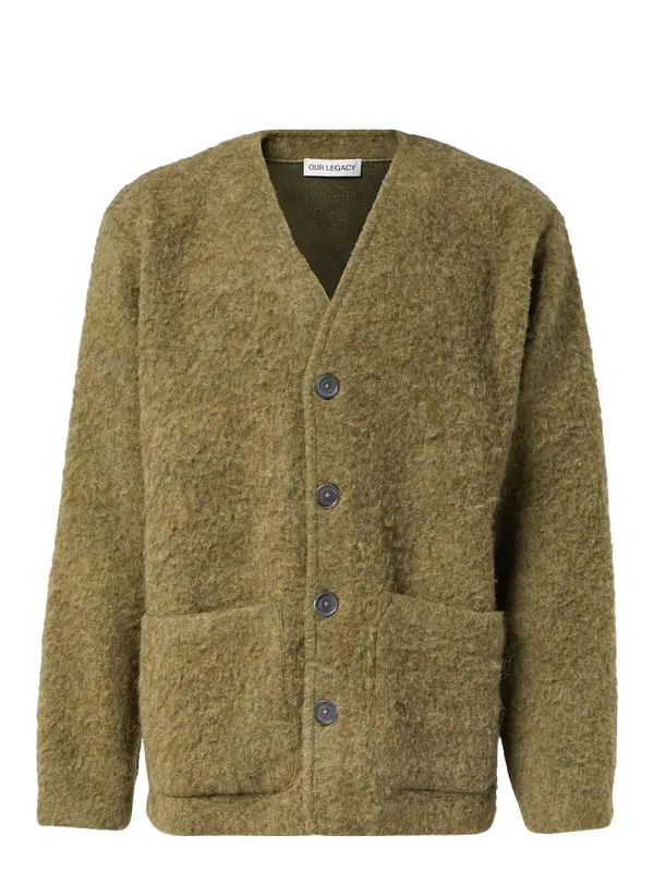 Our Legacy Brushed Buttoned Cardigan - Green