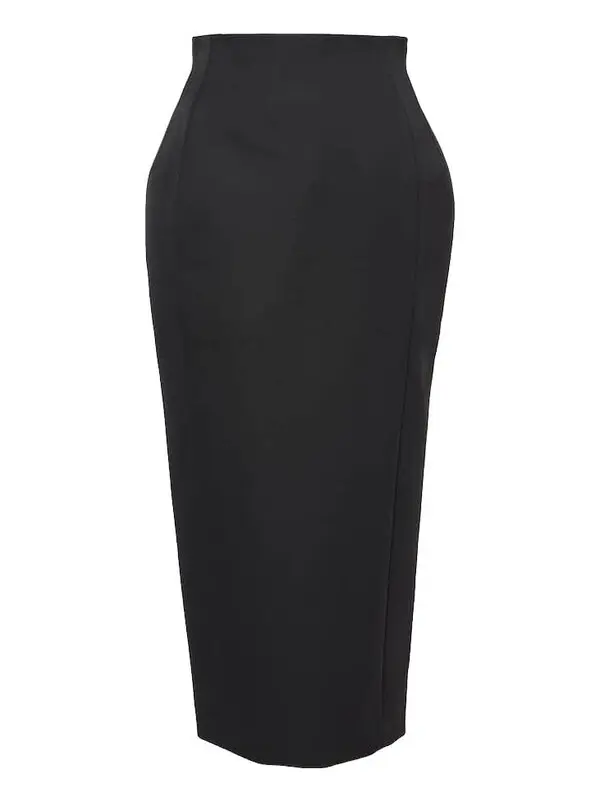 Wardrobe.NYC X Rhw Web Midi Skirt - Black
