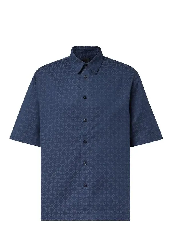 Givenchy Monogram 72 Jacquard Denim Shirt - Blue