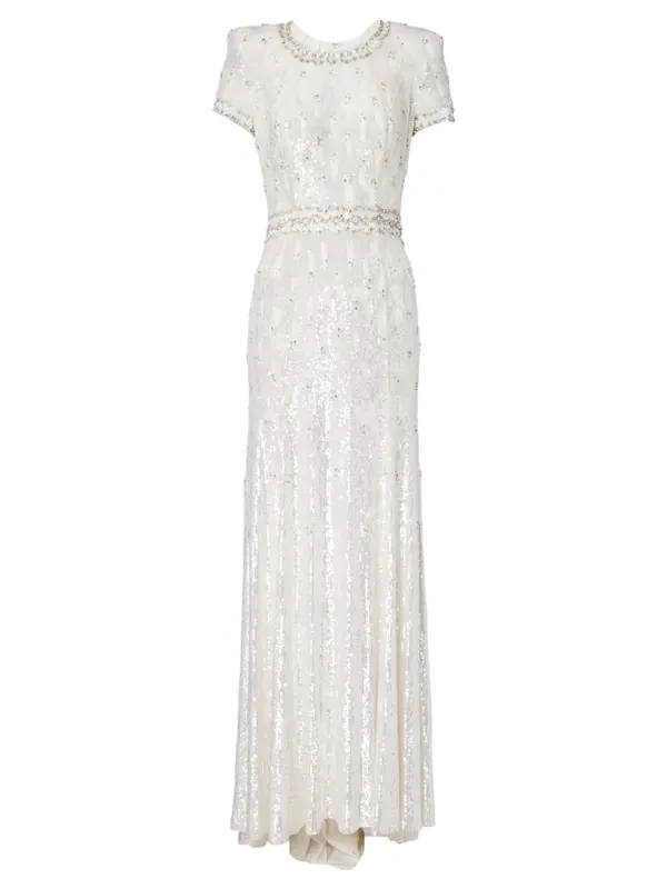 Jenny Packham Bridal Kira Embellished Gown - White