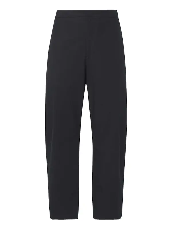 JIL SANDER Cotton Barrel-leg Trousers - Blue