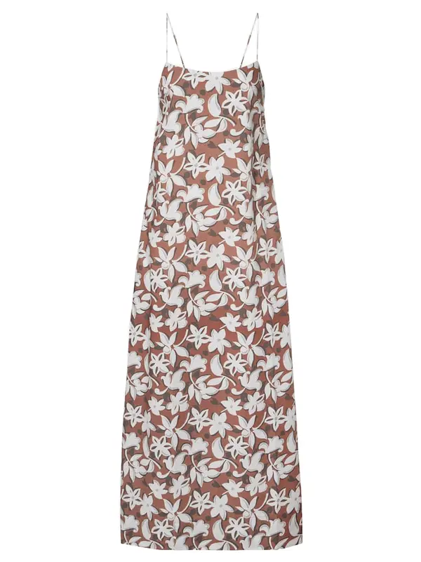 Faithfull The Brand Alskar Floral Maxi Dress - Brown
