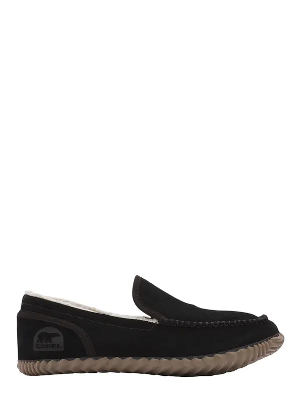 Sorel Dude Moc Suede Slippers - Black, Black