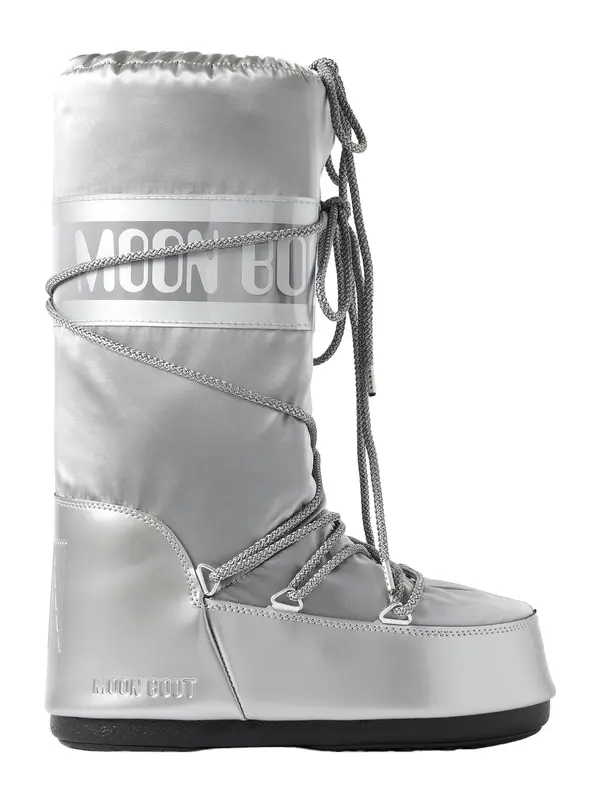 Moon Boot Icon Glance Snow Boots - Silver