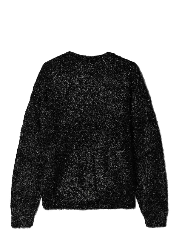 MARANT ETOILE Sayers Metallic Tinsel Sweater - Black
