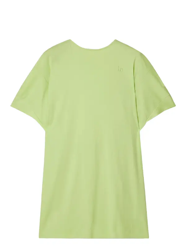Ioannes Camilla Open-back Embroidered T-shirt - Light Green