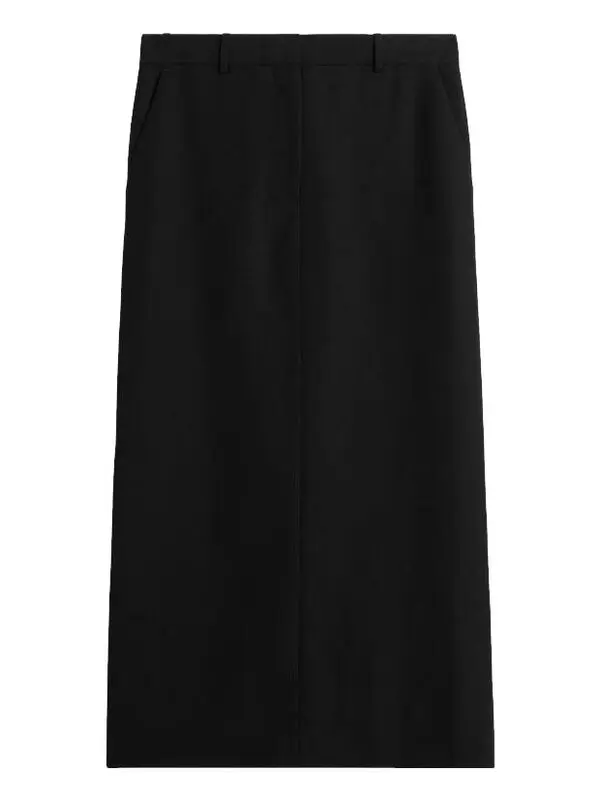 TOTEME Low-rise Straight Skirt - Black