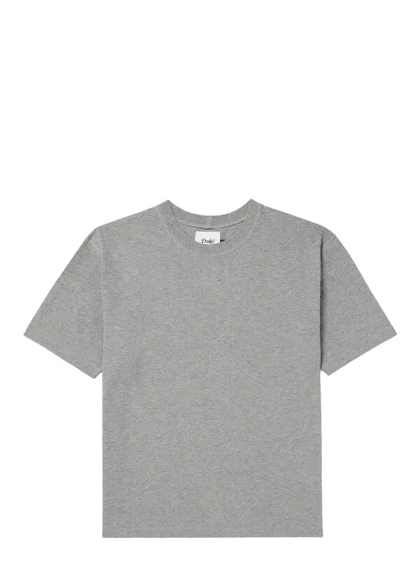 DRAKE'S Hiking Cotton-jersey T-shirt - Gray