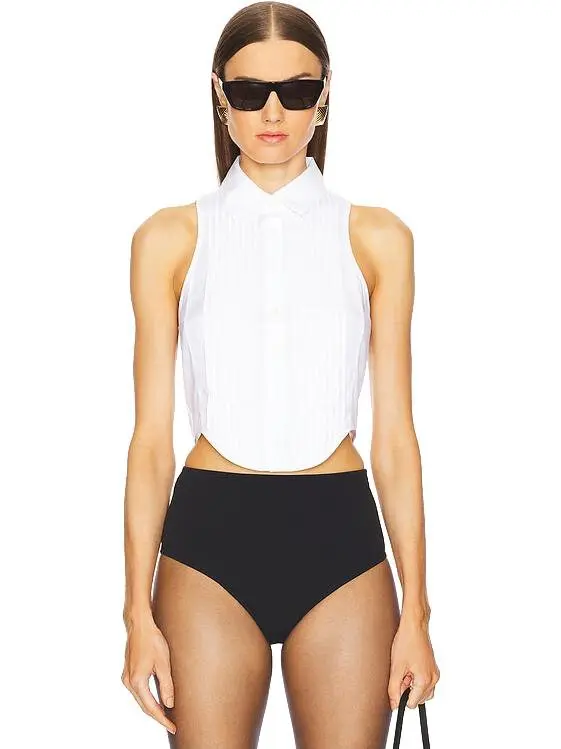 FLEUR DU MAL Bib Top - White