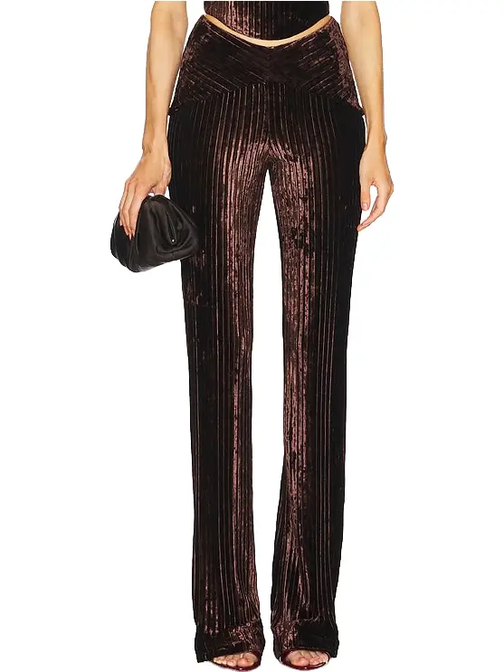 MICHAEL COSTELLO Ryliana Pant - Chocolate Brown