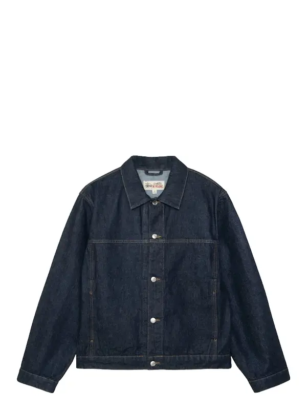 StÜssy Denim Trucker Jacket - Rinsed Indigo