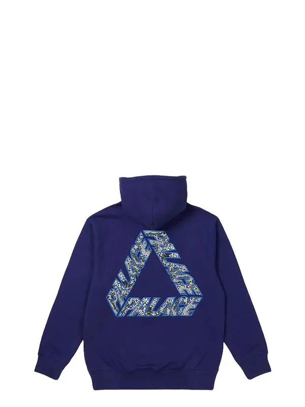 PALACE P3 Snake Applique Hood - Navy Blue