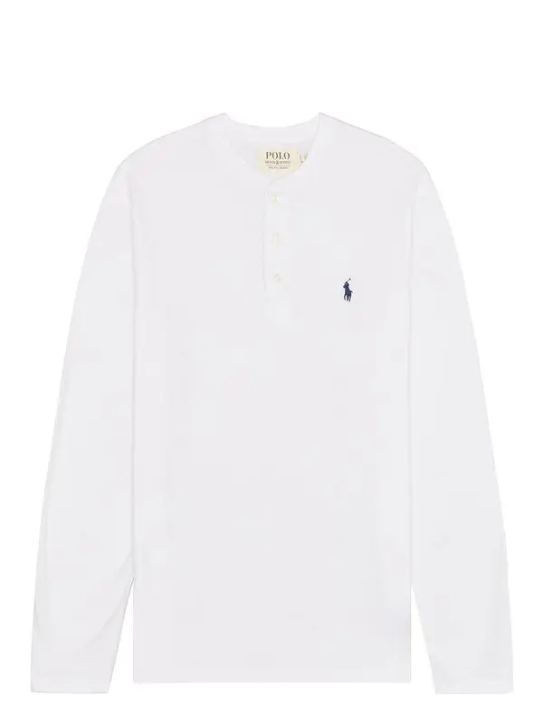 Polo Ralph Lauren Long Sleeve Henley - White