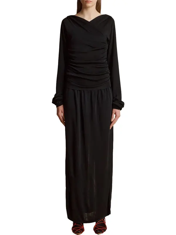 Khaite The Fable Maxi Dress - Black