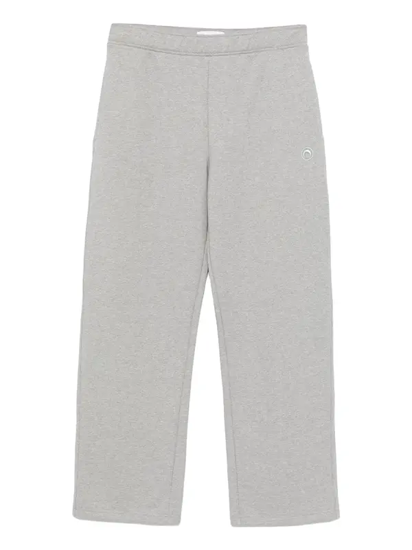 MARINE SERRE Moon-embroidered Track Pants - Grey
