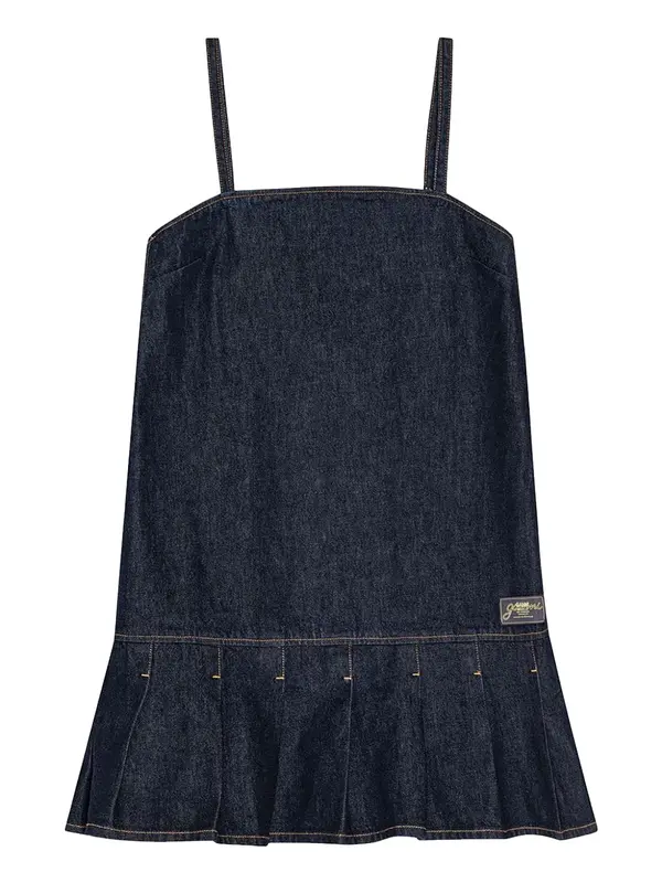 GANNI Denim Mini Dress - Blue