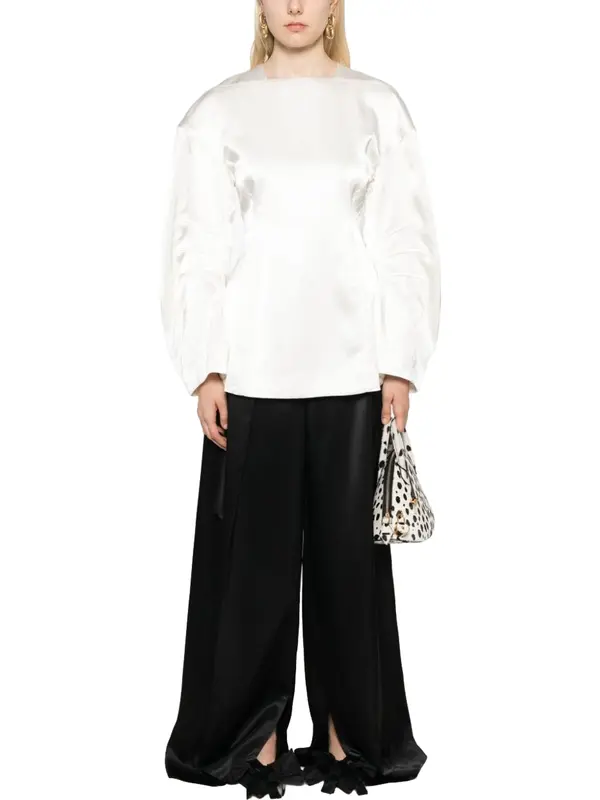 JIL SANDER Pleated Trousers - Black