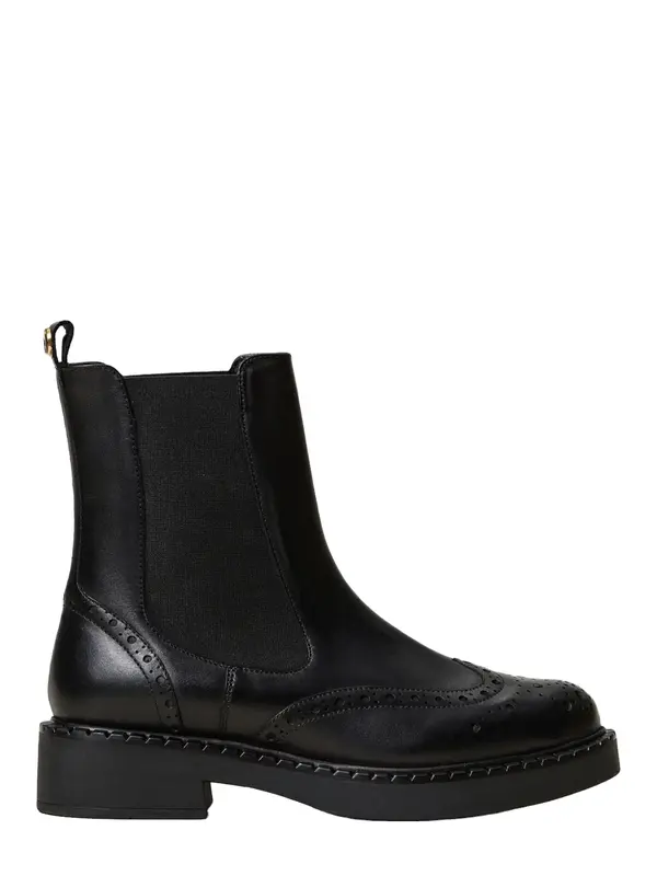 TWINSET 40mm Leather Chelsea Boots - Black