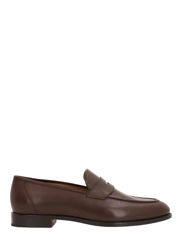Loro Piana Sergio Penny Loafers - Brown