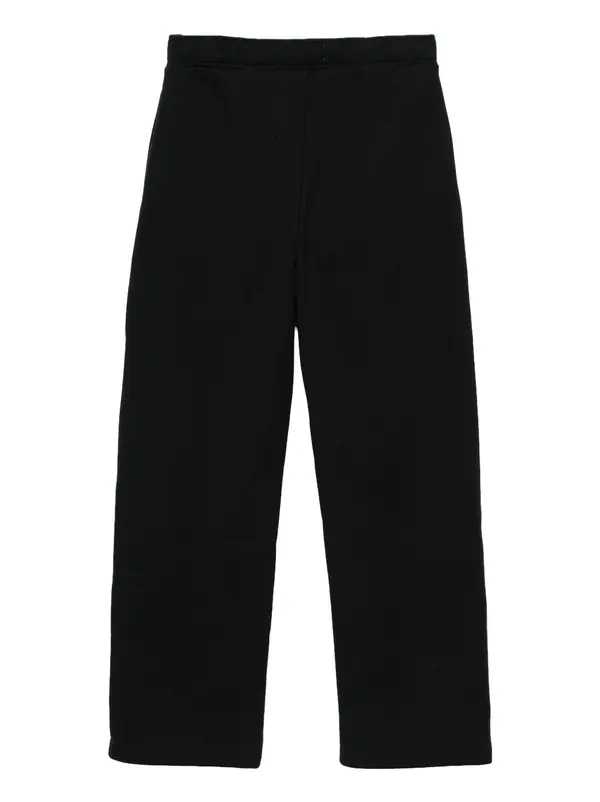 MARINE SERRE Moon-logo Fleece Track Pants - Black