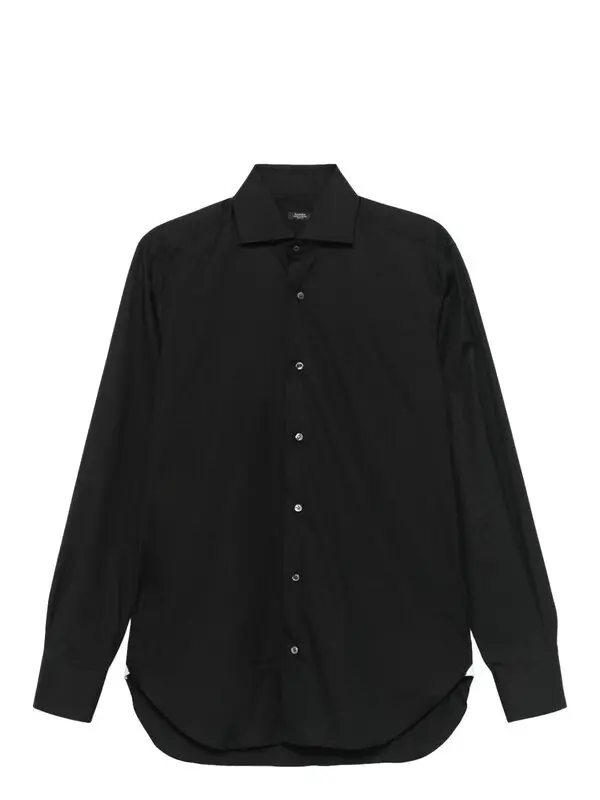 BARBA NAPOLI Poplin Shirt - Black