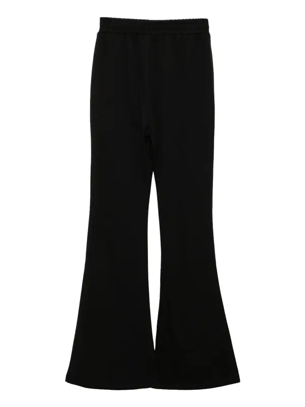 TOUT A COUP Flared Full-length Trousers - Black