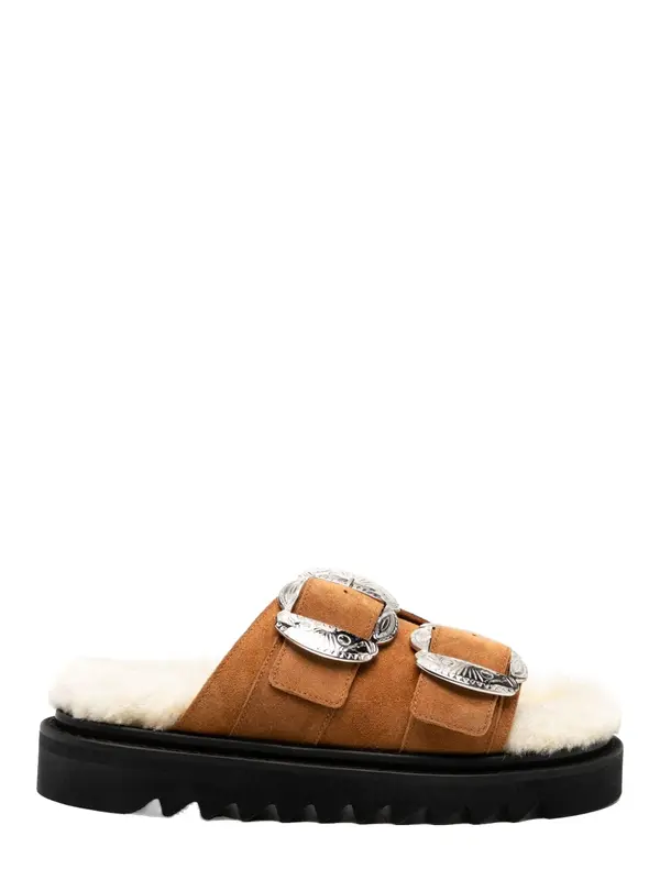 Toga Buckled Sandals - Brown