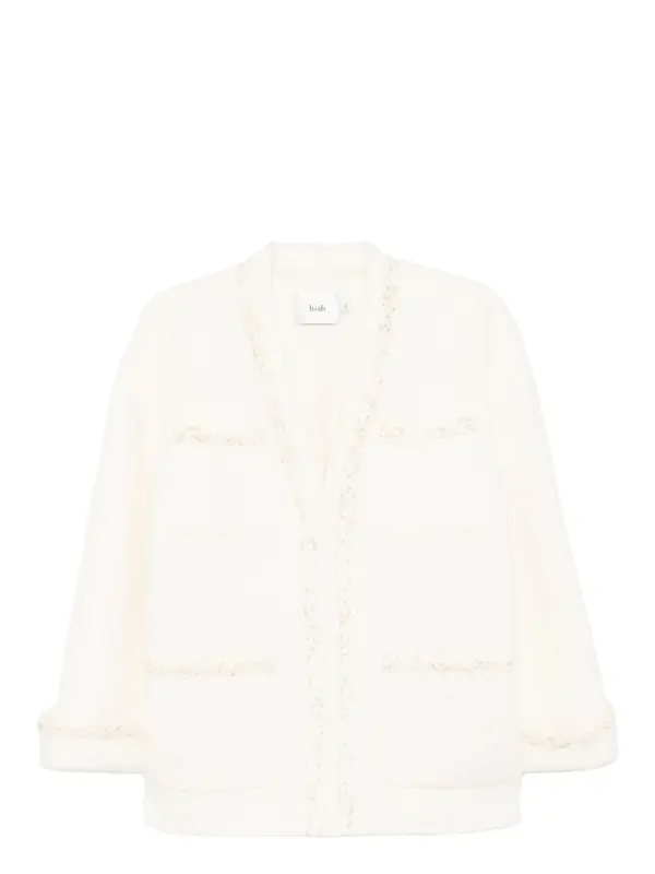 B+AB Embellished Trim Jacket - White