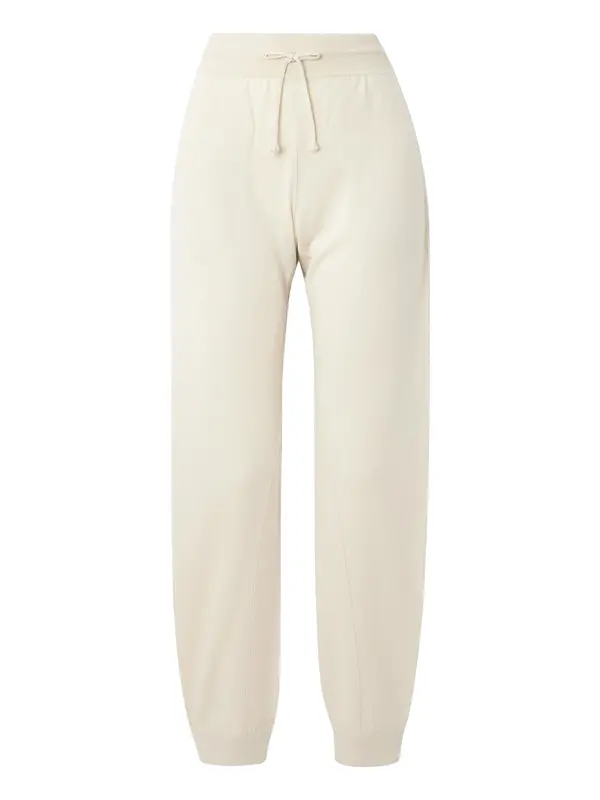 Loro Piana Cocooning Cashmere Track Pants - Ivory
