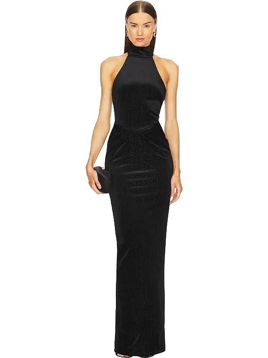 MICHAEL COSTELLO X Revolve Ataya Gown - Black