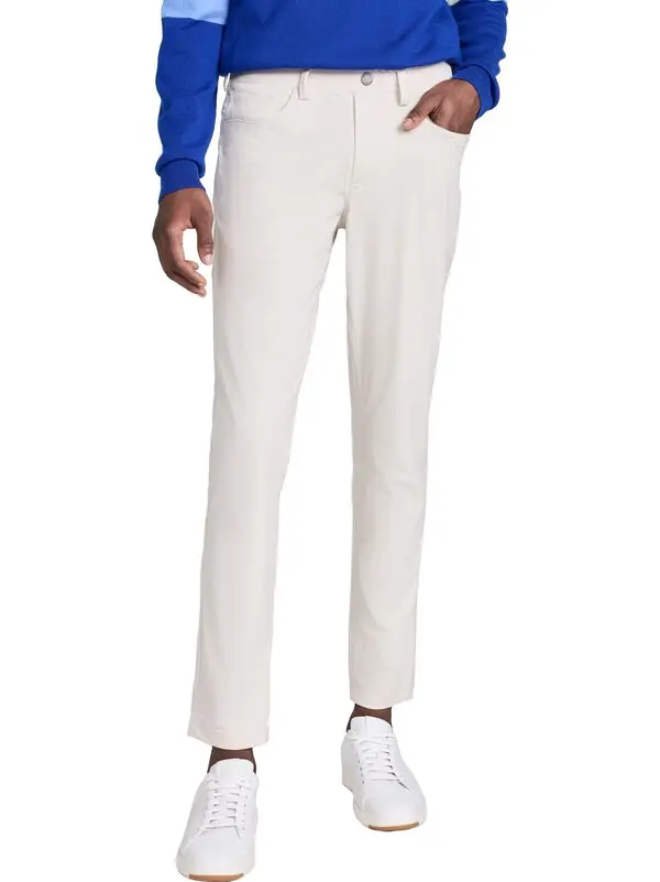 REDVANLY Kent Pull-on Trousers - Stone