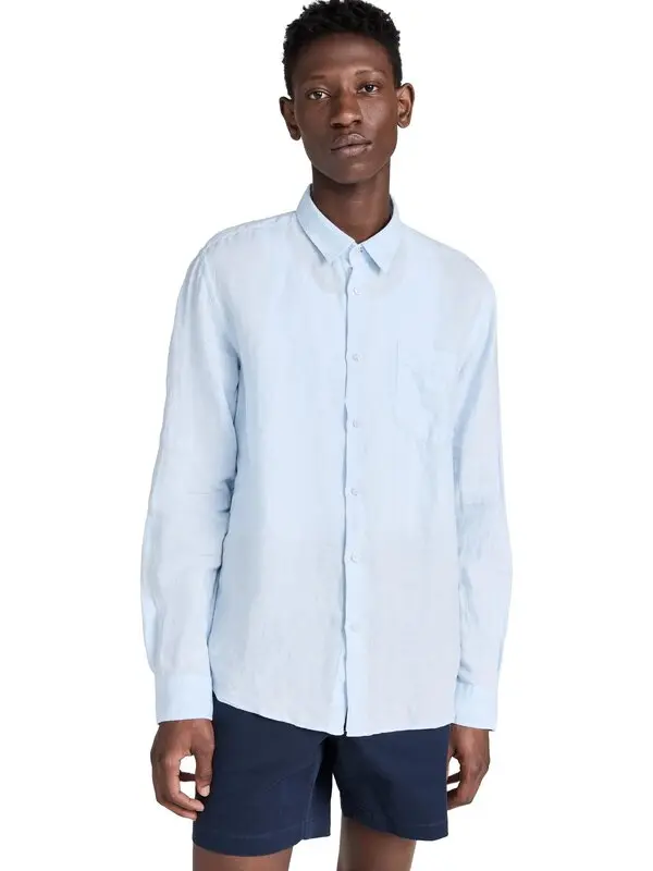 Vilebrequin Caroubis Linen Shirt - Bleu Ciel