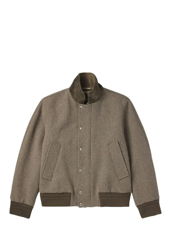 Loro Piana Floris Wool Bomber Jacket - Brown