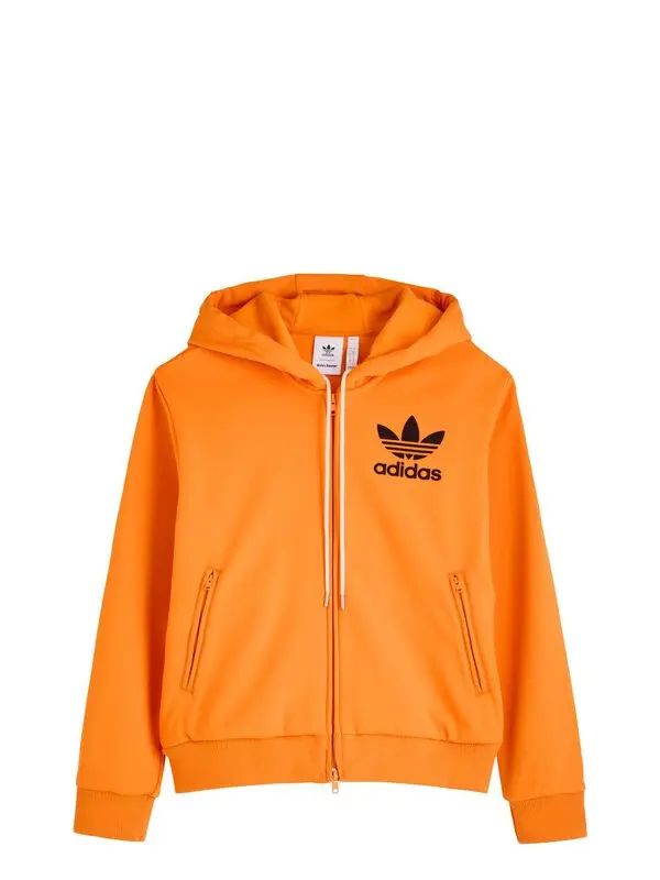 WALES BONNER Adidas X Logo Hooded Jersey Track Jacket - Orange