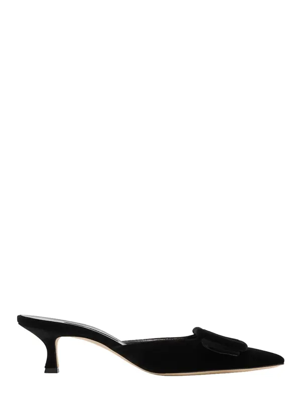 manolo blahnik - Manolo Blahnik Maysale Velvet Mule Pumps