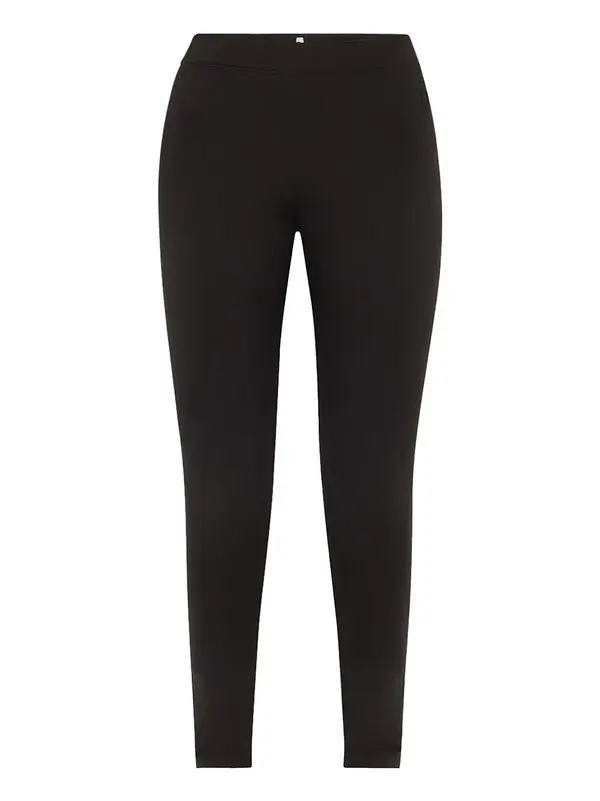 Moncler Jersey Slim-fit Leggings - Black