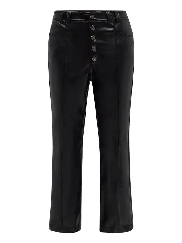 Cinq À Sept Wallace Faux Leather Bootcut Ankle Pants - Black