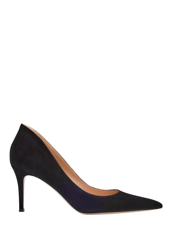 GIANVITO ROSSI Ellipsis Suede Pumps - Black