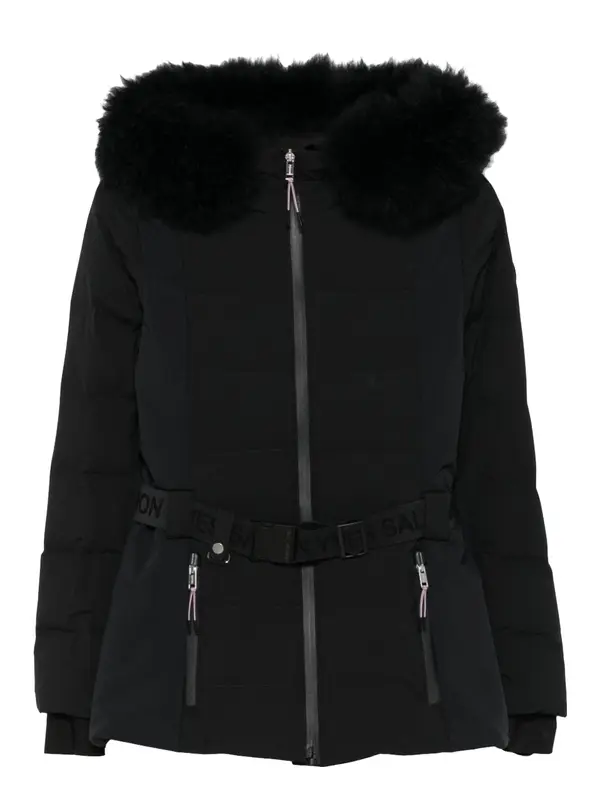 YVES SALOMON Belted Ski Jacket - Black