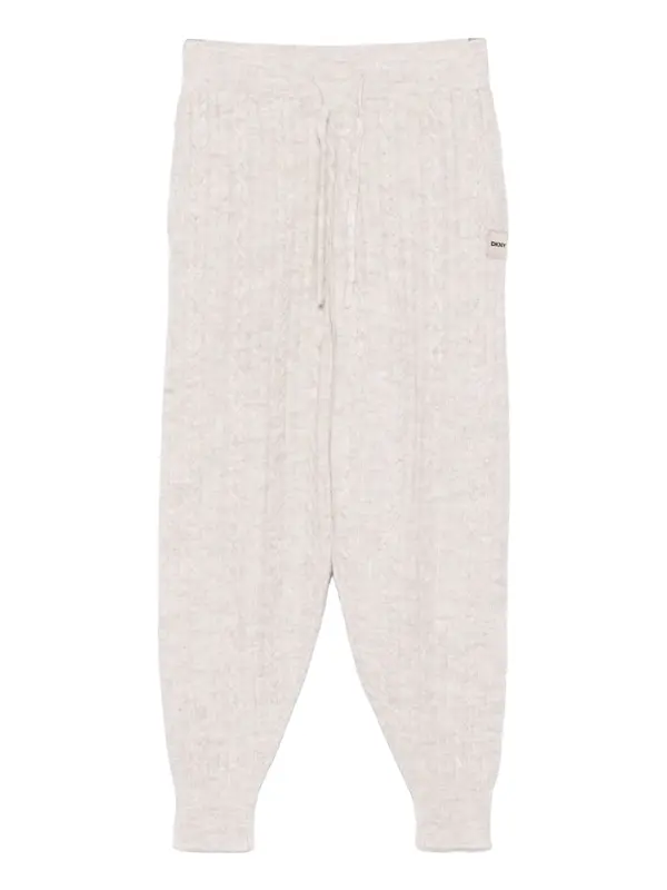 Dkny Cable-knit Trousers - Neutrals