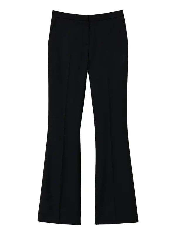TWINSET Pressed Crease Flared Trousers - Black