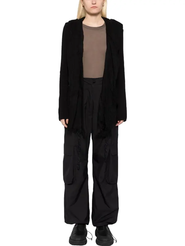 HYEIN SEO Hooded Knit Cardigan - Black