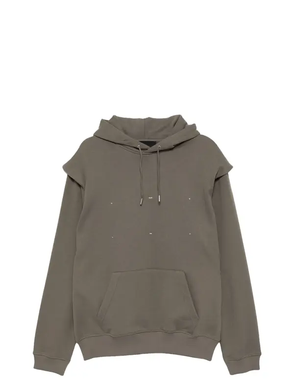 HELIOT EMIL Logo Print Hoodie - Neutrals
