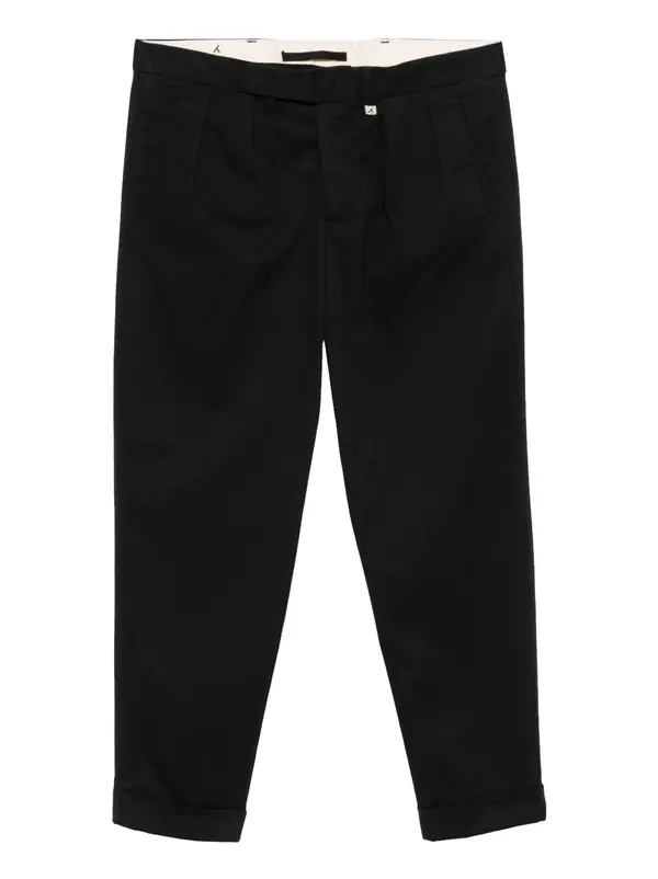 MYTHS Tapered Trousers - Black