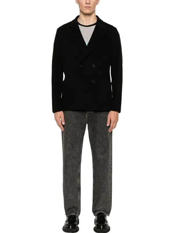 Harris Wharf London Peak-lapel Blazer - Black