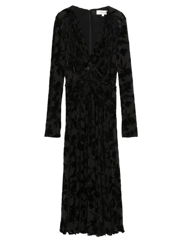 Diane Von Furstenberg Strand Midi Dress - Black