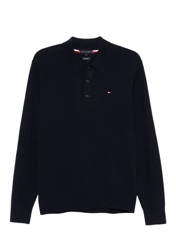 Tommy Hilfiger Logo-embroidered Polo Shirt - Blue